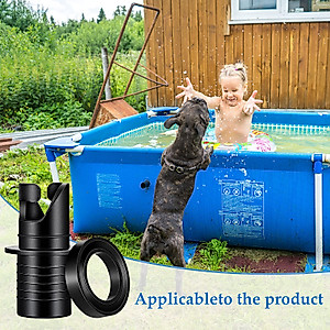 4 Pieces Inflatable Kayak Pump Adapter Paddle Board Air Pump Hose Adapter Multifunction Valve Adapter Air Valve Nozzle Kayak Air Pump Replacement Accessories for Inflatable Boat Bed Halkey Roberts