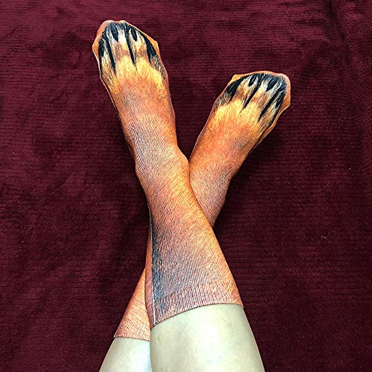 NDLBS Funny Gifts Socks Crazy Novelty 3D Animal Dog Paw Socks Gag Christmas Gifts Stocking Stuffers for Women Men and Teens Xmas Gifts