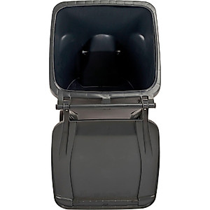 OTTO Mobile Heavy Duty Trash Container, 65 Gallon, Gray