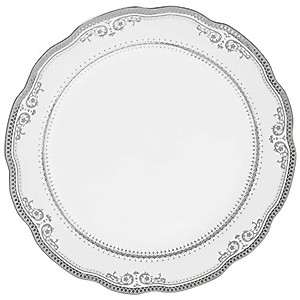 Lorenzo Import Victoria 57-Piece Wavy Porcelain Dinnerware Set