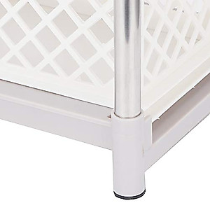 Hyuduo Bathroom Basket, Provides Ample Space Bathroom Storage Rack Storage Cabinet Organizer for Kitchen Bathroom Office Bedroom Garage,Rack