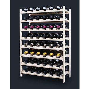 Creekside 48 Bottle Modular Wine Shelves (Pine) by Creekside - Exclusive 12-inch deep design, bottle necks don't stick out! Quality, high grade pine, 12", Pine