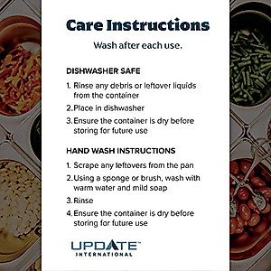 Update International (STP-1004) Full-Size Steam Table Pan, 25 Gauge, 4" Deep