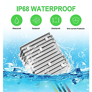 EAGWELL DC to DC Converter,36V 48V to 12V Step Down Converter Regulator 20A 240W Golf Cart Low Voltage Reducer Buck Transformer Waterproof