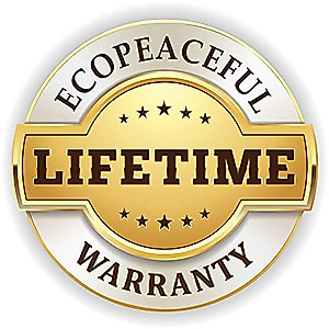 EcoPeaceful Silicone Microwave Popcorn Popper Collapsible Bowl - 100% Pure Silicone - LFGB Food Grade - No Fillers, BPA-free, Vegan, Reusable, Plastic-free, Eco-Friendly