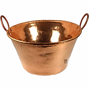 Cazo de Cobre Puro 16" Para Carnitas Classic Traditional Tacos Pure 100% Copper Mexico