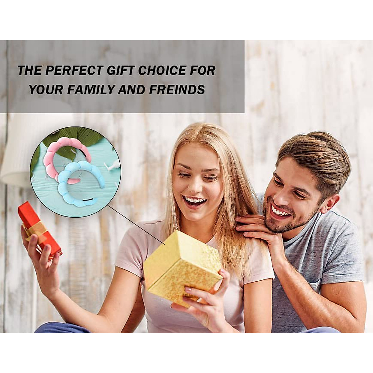 R.S LUXURY Makeup Headband for Washing Face or Facial, Set of 2 Skincare Headbands, Terry Cloth Headband Pink & Blue Spa sponge Headband Combo Package - Headband for makeup Clearance makeup