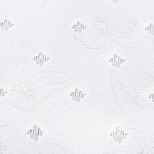 PrimaSleep 12 inch Euro Top Spring Mattress,White,Comfort Layers,Dark Green Piping, (Queen)