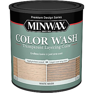 qt Minwax 618604444 White Wash Color Wash Transparent Layering Color Stain, Semi-Transparent
