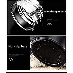 JDclubs 17 oz Car Logo Black Frosted Travel Mugs & Tumblers Vacuum Insulated Stainless Steel Thermal Bottle Fashion Business Thermal Cup for Hot or Cold Drink Coffee Or Tea (Without Logo)