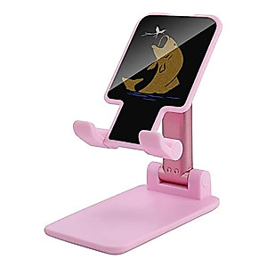 Fishing Carp Print Cell Phone Stand Compatible with iPhone Switch Tablets Foldable Adjustable Cellphone Holder Desktop Dock (4-13")