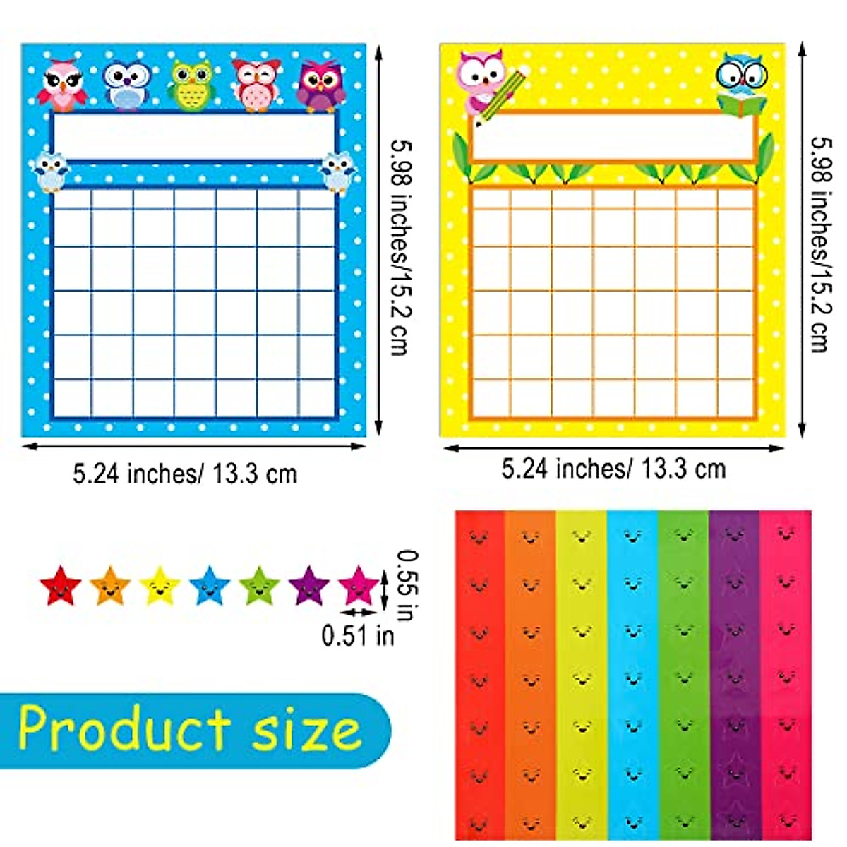 Owls Incentive Charts: Kid Behavior & Classroom Rewards