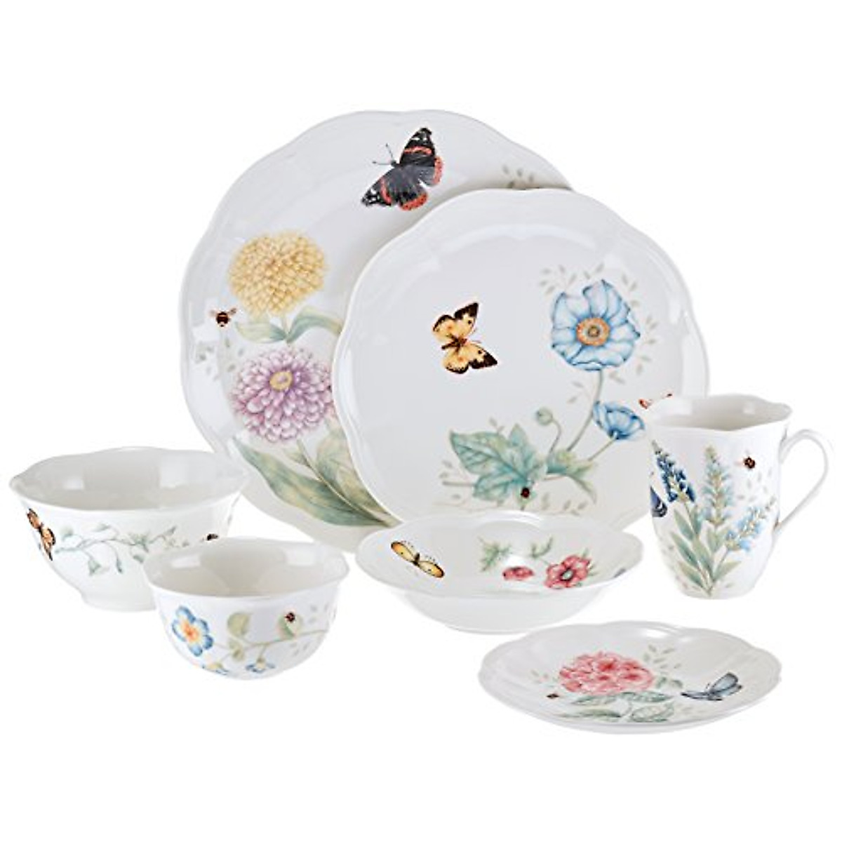 Lenox 865075 Butterfly Meadow 28-Piece Dinnerware Set