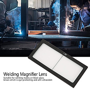 Welding Glass Magnifier Lens, Head Protection Welding Helmets Welder Accessories Arc Welding for Protective Welding with Storage Box 1.0 1.5 2.0 2.5 3.0(3.0)(3.0)