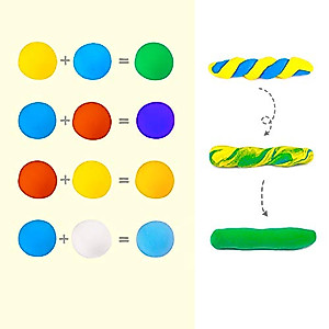 Vankerter 24 Colors Air Dry Clay for Kids Non-Toxic Soft & Ultra Light Magic Modeling Clay Kit with Project Book, Accessories and Sculpting Tools, Perfect Creative Gift for Boys & Girls