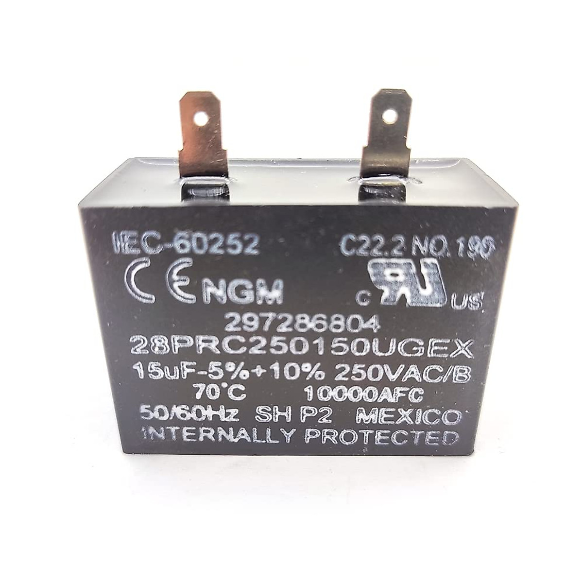 WP65889-4 Refrigerator Run Capacitor for Whirlpool, AP6010187, PS11743364, WP65889-4