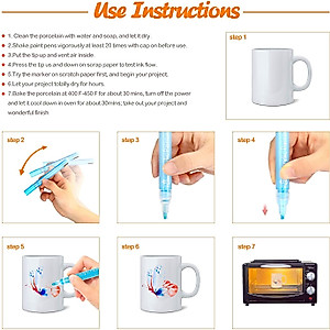 Emooqi Paint Pens, Acrylic Paint Markers 24 Colors Waterproof Pen Set for Rock Painting DIY Craft Supplies Ceramic Glass Canvas Mug Metal Wood-2-3mm Medium Tip