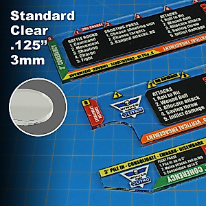 LITKO Gauge Set | Compatible with Warhammer 40K 10th Edition | Movement | Shooting | Fight | Close Combat | WH40K Templates (Variety Set)