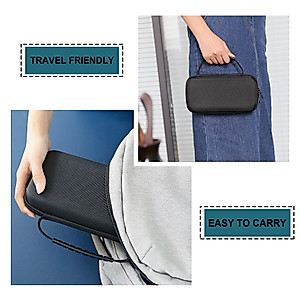 Supmay Hard Carrying Case for Texas Instruments TI-Nspire CX II CAS/TI-Nspire CX II Color Graphing Calculator, Storage Holder with Mesh Pockets for Charger Cable, User Manual and More, Black