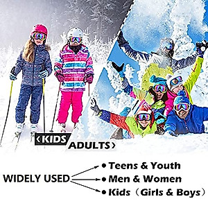 DPLUS Frameless Ski Goggles, UV-400 Protection Goggles Snow Goggles Winter Goggles Motorcycle Goggles Snowboard Snowbike Goggles(RED)