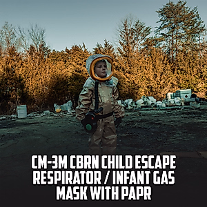 MIRA Safety CM-3M CBRN Child Escape Respirator | Infant Gas Mask with PAPR | Protection for Kids’ Respiratory Organs against Toxic Threats