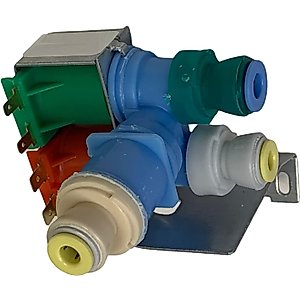 Refrigerator Water Inlet Valve Replaces for Whirlpool ED5JHEXTS00 ED5JHEXTB10 ED5JHEXTB00 ED5JHEXTQ00 ED5JHEXTS10 ED5JHEXTQ10 ED5JHAXTB00 ED5JHAXTL02 ED5JHAXTT02 ED5JHGXRT01 ED5JHEXWQ00 ED5JHGXRQ00