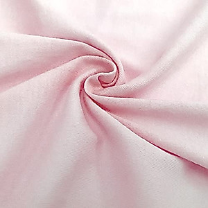 American Baby Company 2 Pack 100% Cotton Knit Fitted 18" x 36" Cradle/Bassinet Sheet - Compatible with Mika Micky Bassinet, Pink, Soft Breathable, for Girls