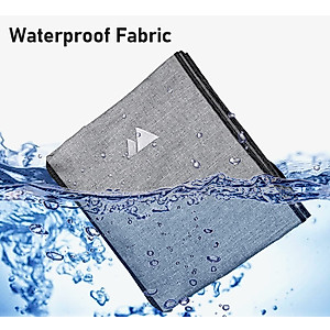 MISSLO 43" Heavy Duty Hanging Garment Bags for Travel Suit Bag for Men Waterproof Oxford Fabric Suit Cover for Traveling Monogrammed Closet Clothes Storage