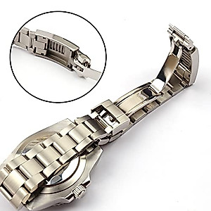 FACLE 20mm Stainless Steel Watch Strap Suitable for Rolex GMT Watch wrist strap accessories watchbands