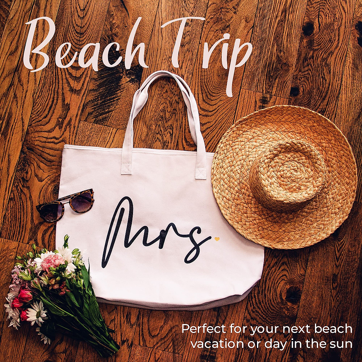 Future Mrs Tote Bag Bride To Be Tote - Classy Bachelorette Gifts For Bride Beach Bag Shower Party Honeymoon Bag Gift - Bridal Totes For Wedding Day Essentials Wifey Bags (Large Canvas 15"x20")