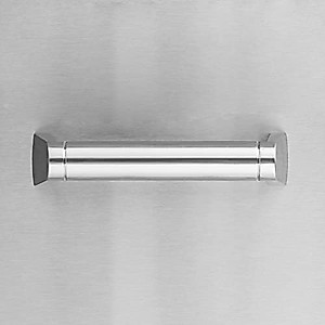 BBQGUYS Signature 20-Inch Stainless Steel Roll-Out Double Trash & Recycling Bin - Contempo