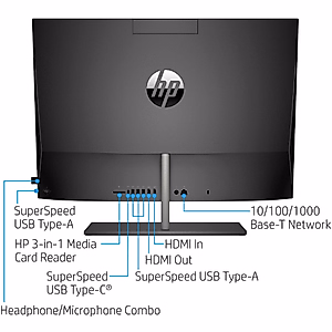 HP Pavilion 24 Desktop 10TB SSD 64GB RAM Extreme (Intel Core i9-10900 Processor Turbo Boost to 5.20GHz, 64 GB RAM, 10 TB SSD, 24" Touchscreen FullHD, Win 10) PC Computer All-in-One