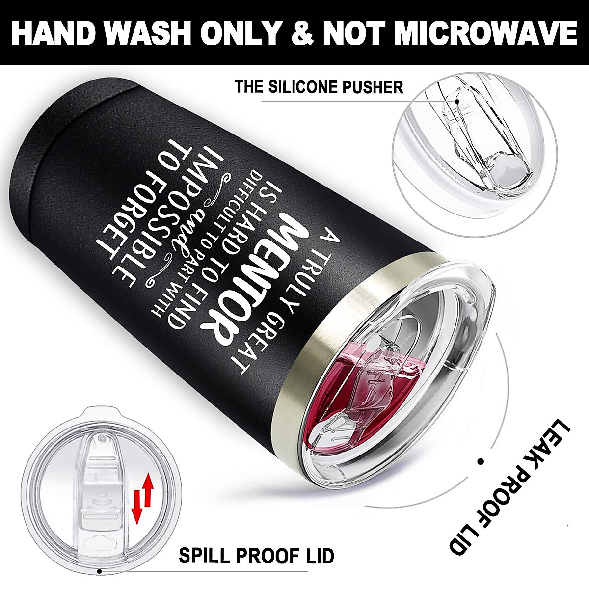 DOEARTE Mentor Gifts for Men - A Truly Great Mentor is Hard to Find - Mentor Teacher Gifts - Christmas Appreciation Retirement Gifts for Mentor, Teacher, Manager, Leader - 20oz Mentor Tumbler