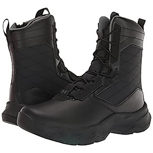 Under Armour Men's Stellar G2 Side Zip Military and Tactical Boot, Black (001)/Pitch Gray, 11
