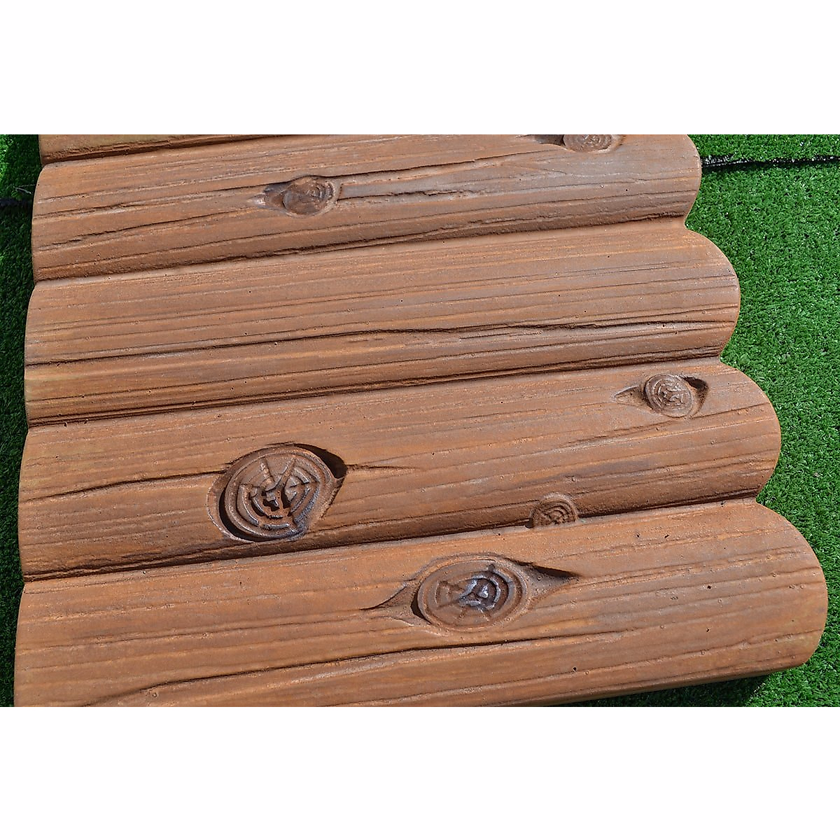 Concrete Molds DIY Sold 1 Piece Edge Stone Mold Log Edging Border Mold ABS Plastic Plaster Concrete Cement BR12