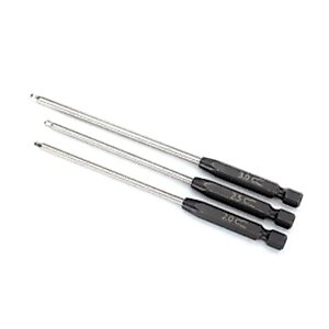 Traxxas 8716X Speed Bit Set, Hex Driver, 3-Piece Ball-End, 1/4' Drive