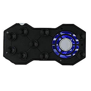 Cooling Plate for Cell Phone, Cellphone Firmly Absorb Wide Practicability Stable Adsorption Phone Cooling Fan Functio for All 4-6 Popularity(Black)