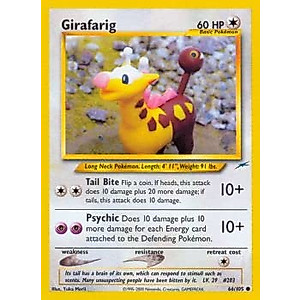 Pokemon Singles - Girafarig - 66/105 - Common - Unlimited Edition - Neo Destiny