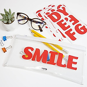 BAZIC Alphabet Numbers Stickers 6 Colors, 2" A to Z 0 to 9 Self-Adhesive Large Sticker for Laptop Cardstock Labeling (72/Pack), 1 Unit, Random Color