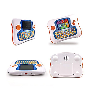 Learn Smart Handheld Language Learning Machine Early Education Device PDA Style Learning Resource 104 Learning Activities&Game English/Spanish Bilingual Support TV-Out Function 2.7”inch TFT Screen