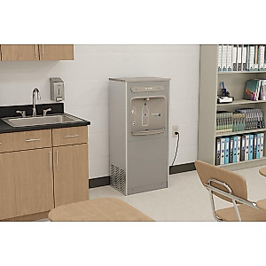 Elkay DSSBF8S ezH2O Floor Standing Bottle Filling Station, Stainless Steel