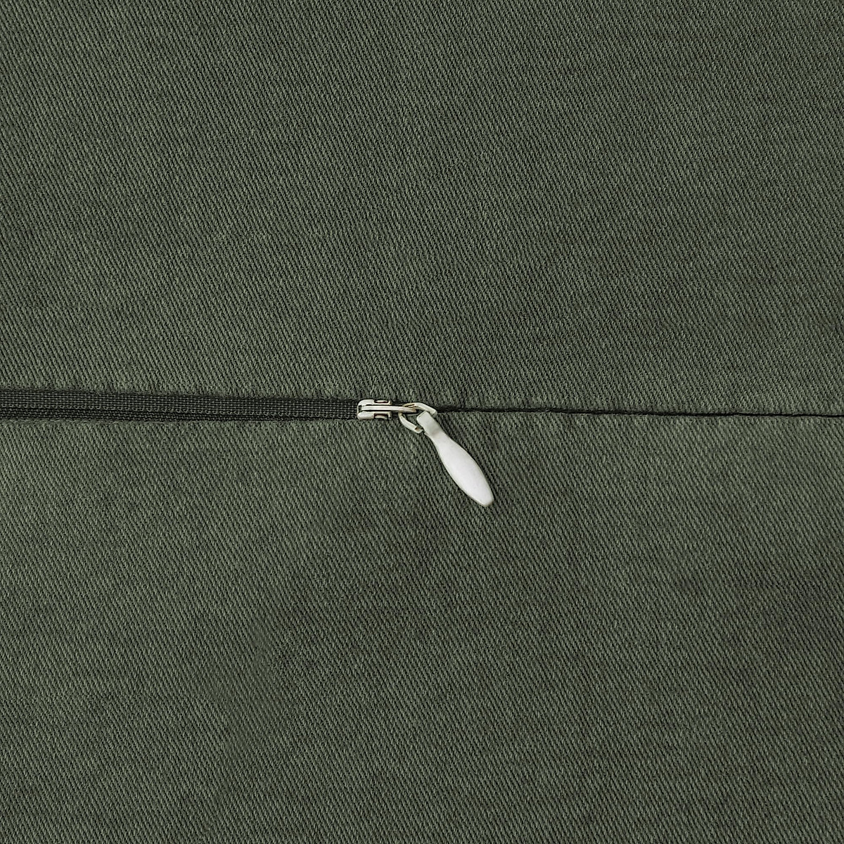 HiEnd Accents Stonewashed Cotton Canvas 3 Piece Super King Duvet Cover Set, Duffle Bag Solid Color, Modern Classic Luxury Bedding Set, 1 Comforter Cover and 2 Pillow Shams