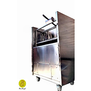 Parilla Charcoal Griddle with Manual Lift - NSF Certified - Professional Grade