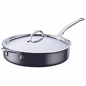 Hestan - NanoBond Collection - Stainless Steel Titanium Sauté Pan, Induction Cooktop Compatible, 5 Quart
