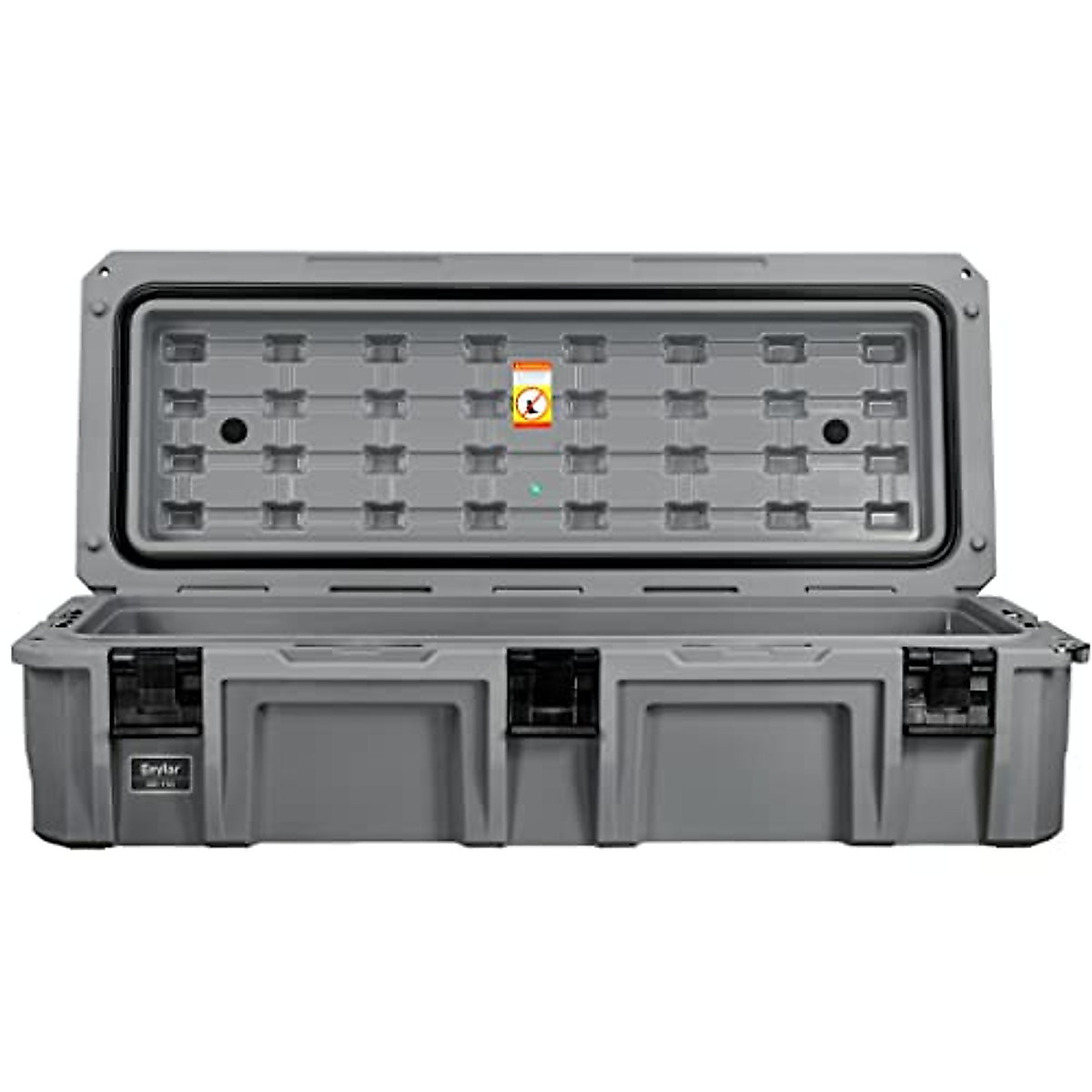 SR-110 Crossover Overland Cargo Case, Equipment Hard Case, Roto Molded, Stackable with Pad-Lock Hasp, Strap Mountable, TSA Standard, IPX4 Rated (Gray)