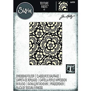 Sizzix, Multi Color, Embossing Folder 661824, Lace, One Size