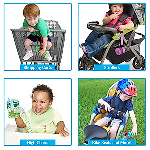 PBnJ Baby SippyPal Sippy Cup Strap Holder Leash Tether (1 Black Solid)