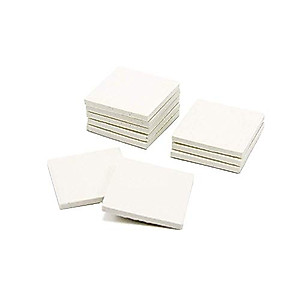 hand2mind White Streak Plates, Geology Tools, Streak Plates for Minerals, Mineral Test Kit, Rock Test, Hardness Test Kit, Science School Lab Supplies & Consumables, Scratch Plates (Pack of 10)