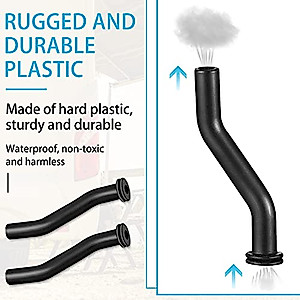 Tondiamo 6 Pieces 596163 Vacuum Hose Compatible with Briggs and Stratton, Black