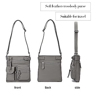 KL928 Crossbody Bags for Women Shoulder Purses and Handbags (grey)